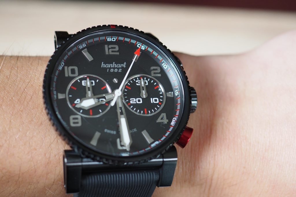 Hanhart Primus Racer Black DLC Watch Review - WatchReviewBlog