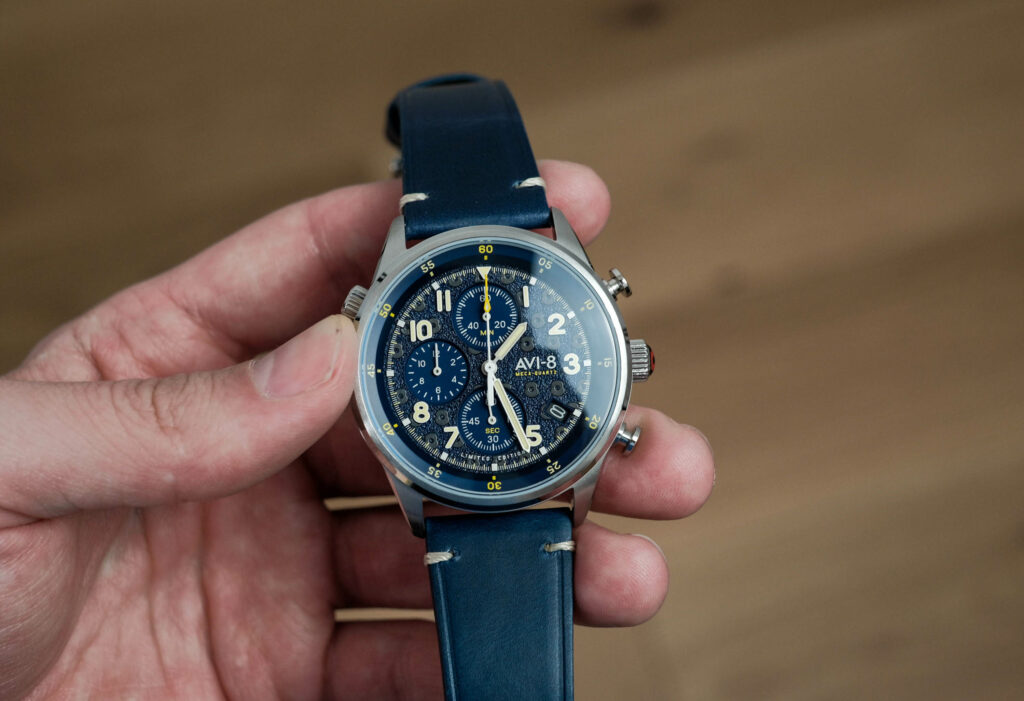 AVI-8 Flyboy AV-4102 Royal British Legion Tri-Service Chronograph Watch ...
