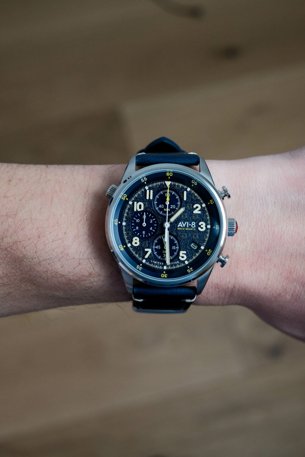 AVI-8 Flyboy AV-4102 Royal British Legion Tri-Service Chronograph Watch ...