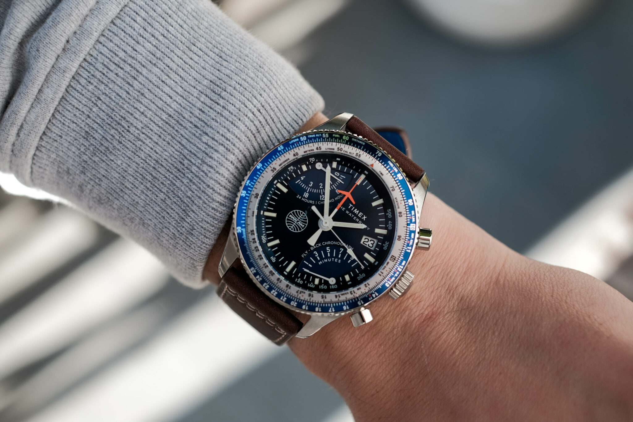 Hands-On with the Timex x Pan Am Fly Back Chronograph - WatchReviewBlog
