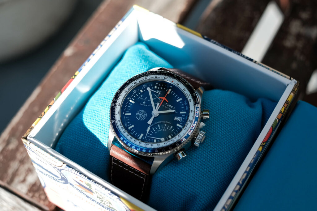 Hands-On with the Timex x Pan Am Fly Back Chronograph - WatchReviewBlog
